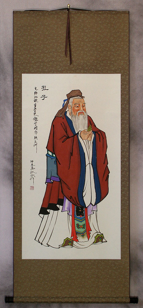 Great Sage Confucius Wall Scroll - Chinese Artwork