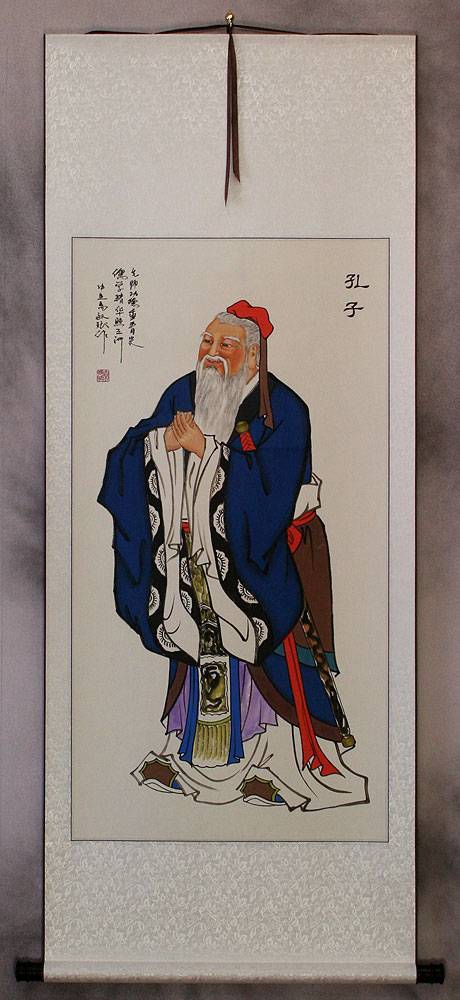 Great Sage Confucius Wall Scroll - Chinese Artwork