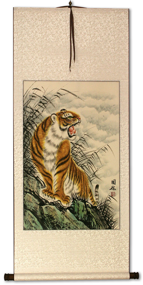 Tiger Wall Scroll - Chinese Artwork