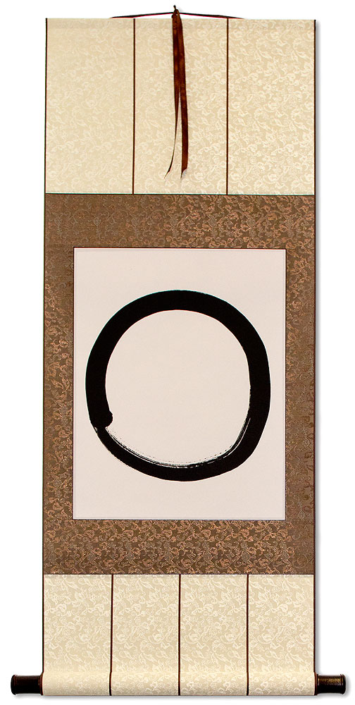Enso - Buddhist Circle Calligraphy - Wall Scroll - Art of Japan