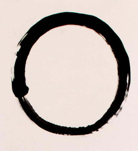 Enso - Buddhist Circle Calligraphy - Wall Scroll