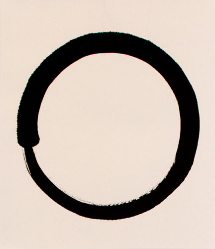 Enso - Buddhist Circle Calligraphy - Wall Scroll